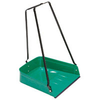 床面にフィットするゴム付なのでゴミを残さず、きれいに取ります。●ちりとり●寸法：幅310×奥行295×高さ470mm●材質：鋼板にメッキ＋粉体塗装●カラー：緑●質量：約640gJ804505