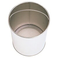 タバコペールの中かごです。タバコの吸い殻を安全に集積できます。●外形寸法：直径200×高260mm●質量：0．8kg●材質：ステンレスJ857397