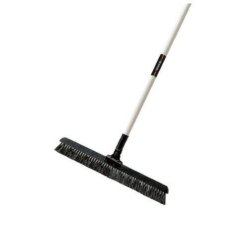 ●丈夫なスチールパイプ製　●玄関などの細かな砂埃のお掃除に　●材質／頭：天然木・スチールに電着塗装、毛：ポリエステル80％・馬毛20％、柄：φ22.2mmスチールパイプにポリエチレン接着被膜　●サイズ／全長約1340mm×幅450mm　●毛...