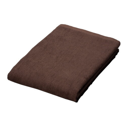 ●色あせしにくい染色法で、彩り長持ち。　●1枚入　●色／ブラウン　●サイズ／700×1400mm　●材質　綿100％　●1枚の質量／約312．5g　●仕様／大判バスタオルk6537-4139