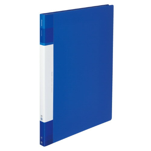 ●固定式　●PP表紙　●中紙あり　●エンボス仕上げポケット　●替背紙式　●ポケット/40枚　●表紙・ポケット/再生PP　※背幅が広くなった場合、外寸法の幅は少し小さくなります。　●A3タテ　●サイズ/430×330×24〜38mm　●色/ブ...