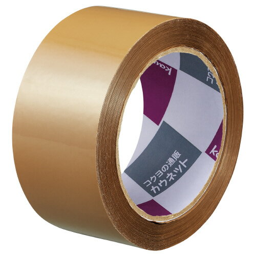 ●テープ厚さ／0．078mm　●色／ 茶色　●重梱包用　●サイズ／50mm×50m　●基材／PP　●粘着剤／アクリル系　●油性インク使用可能　●重ね貼り可能　●何重にもテープを貼らずにガッチリ固定k6533-2603