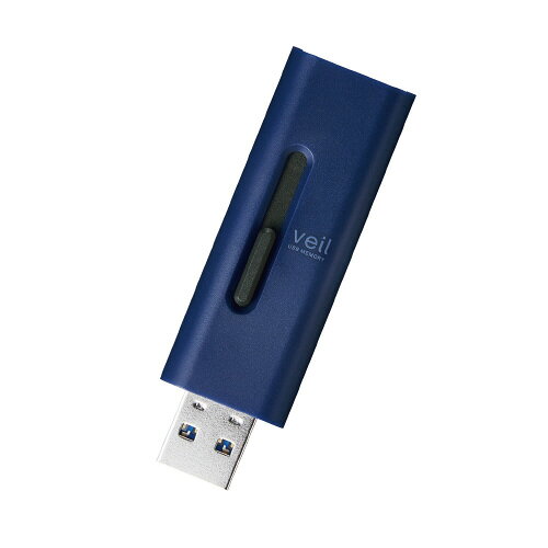 ●インターフェイス/USB3.2（Gen1）・3.1（Gen1）・3.0・2.0　●外寸法/W58×D20.6×H9.6mm（コネクタ収納時）　●質量/約10g　●保証期間/1年　●容量/64GB　●色/ブルー　●パスワードロック　●AES...