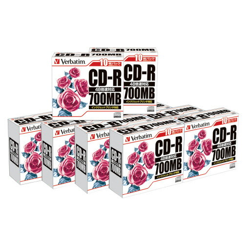 ●CD−R　●700MB　●対応倍速／48倍速　●レーベル／ホワイト　●スピンドルケース　●10枚入×10　●インクジェットプリンタ対応　●メーカーの都合によりパッケージ・仕様が変更になる場合があります　●生産：海外製k6618-2986
