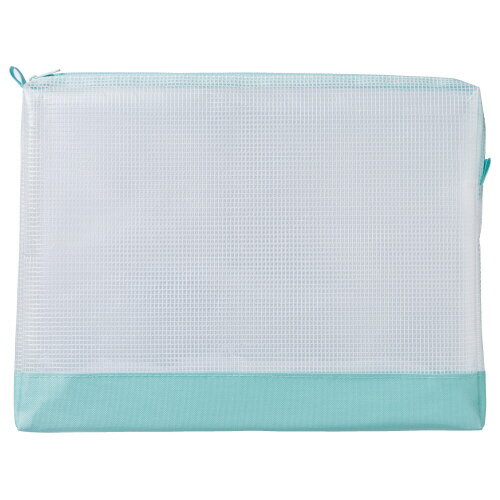 ●マチが補強してるので丈夫で長く使える　●マチ幅/30mm　●タイプ/A4　●サイズ/245×326mm　●色/ライトグリーン　●材質/本体：EVA・ナイロン、ファスナー：アルミ合金　　●業パ　●入り数/1セット(5個入)k6661-6405