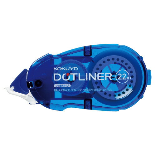 ●スタンダードタイプ　●しっかり貼るタイプ　●テープのり＜ドットライナー＞のヘビーユーザーにおすすめ、22mタイプ　　●サイズ/8.4mm×22m　　●アシッドフリー　●つめ替えケースは再生PS　●入り数／1個入　※ドットライナーとドットラ...
