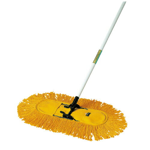 ●オフィスや店舗のフロア清掃に　●掃く、拭く、磨くが一度にできる化学モップ　●サイズ／約W604×H1340mm　●材質／ヘッド：スチール（電着塗装）、柄：Φ22．2スチールパイプ（PE接着被膜）、糸：綿・スフ混、布：綿100％k6228-...