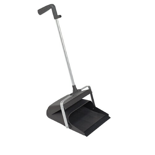 ●セットでコンパクトに収納！　●巡回清掃作業に便利な軽量チリトリ　●サイズ／約W285×D310×H670mm、収納時：約W285×D160（グリップ含）×H860mm　●重量／約710g　●材質／本体・グリップ：PP（再生樹脂）、柄：アル...