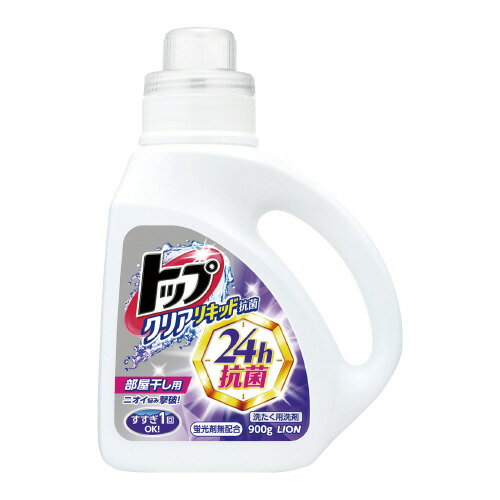 ●本体●容量/900g●仕様/衣料用洗剤●蛍光剤無配合/無配合●香り/フレッシュフローラル（微香性）●液性/弱アルカリ性●24時間抗菌で菌による三大ニオイ悩みを撃破します。(1)部屋干し臭(2)干し忘れ臭(3)戻り生乾き臭、をしっかり防いで...