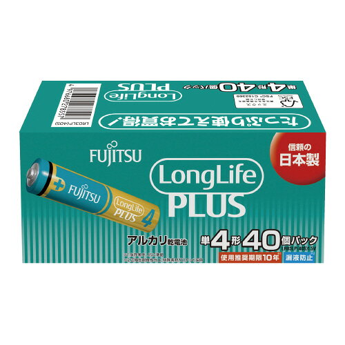 ●中電流機器から小電流機器に　●メーカー名／FUJITSU　●仕様／単4形　●40本入　●使用推奨期限／5年k6662-0440