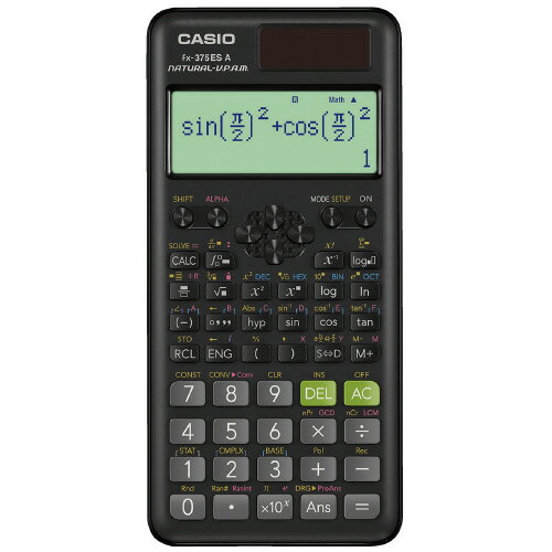 394関数・機能、教科書通りでわかりやすい 「数学自然表示」のスタンダード関数電卓。●外寸（幅）[mm]：77●外寸（奥）[mm]：161.5●外寸（高）[mm]：11.1●質量[g]：95●桁数[桁]：仮数10●仮数[桁]：10●付属品：...