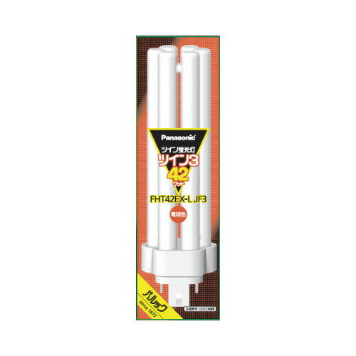 6本のガラス管を束状に接合させた蛍光灯　商業施設、ホテルなどのダウンライト、街路灯に使用あり●種別/42形　ツイン3蛍光灯（FHT）●光色/電球色●寸法/管径12．5×管長166mm●定格寿命/約10000時間k2005-5912