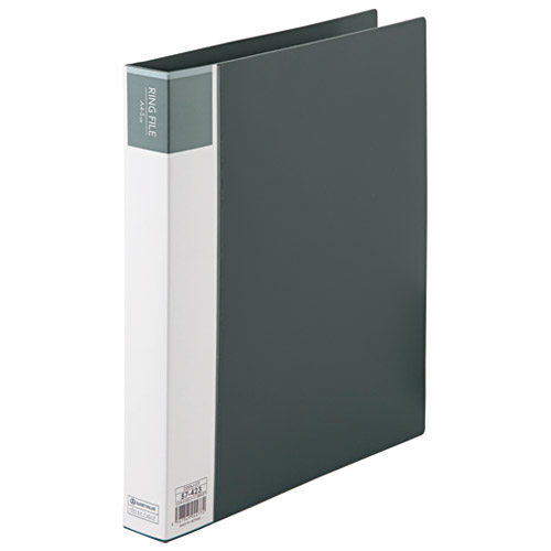 スマートバリューの丸型リングファイルです！！●外形寸法（縦）[mm]：307 ●外形寸法（横）[mm]：235 ●色：グレー（GY） ●収容枚数[枚]：210 ●背幅[mm]：37 ●表紙厚[mm]：0.9 ●穴数[穴]：2 ●穴間隔[mm...