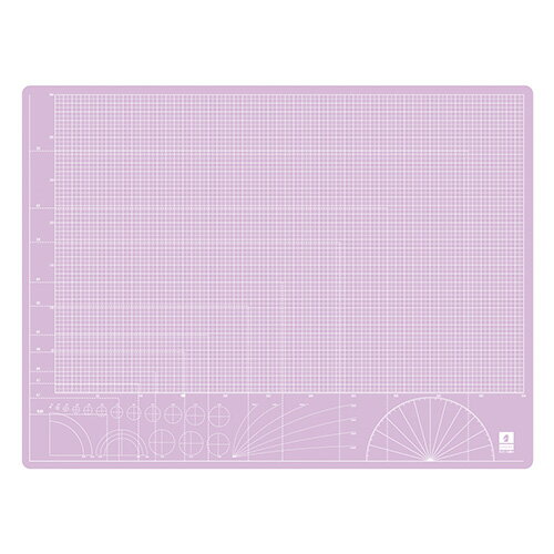 ●規格：A2判●外寸：縦450×横600×厚2mm●方眼罫目盛：表面5mm（裏面は無地）●材質：オレフィン系樹脂●裏面も使用可能o44911