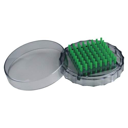 ●外寸：径55×高15mm●ブラシ寸法：縦31×横31mm●材質：ナイロンo32166