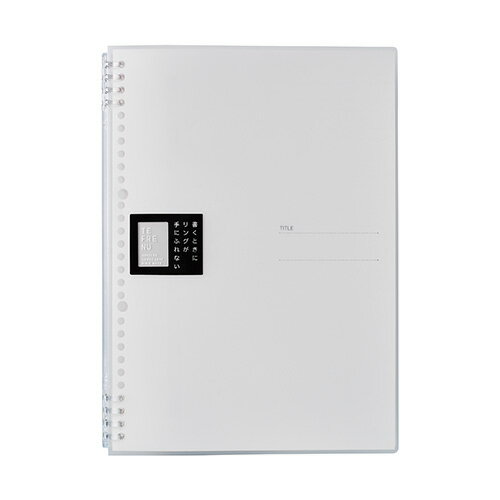 ●罫種類：7mm罫×35行●中紙枚数：15枚●外寸：縦304×横221mm●穴数：8穴（30穴ルーズリーフ対応）●適正収容：30枚●材質：表紙＝PPo38465　zaikoC