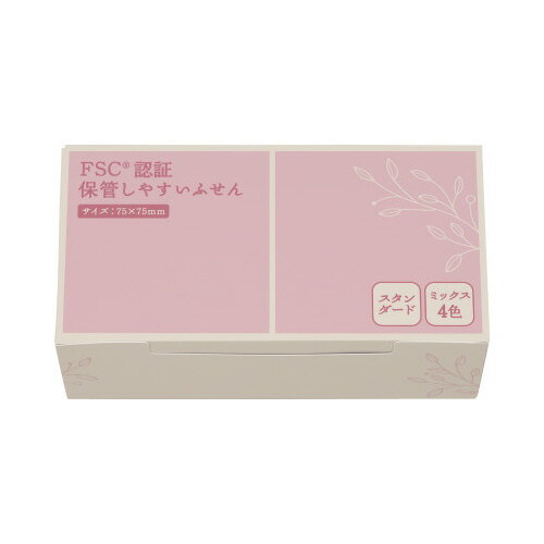 ●材質／パルプ＋リサイクルパルプ●枚数／1冊あたり100枚●セット内容／イエロー×4冊、ピンク・ブルー・グリーン×各2冊●カラー／パステルカラー　ミックス4色●寸法／75×75mm●生産国／ドイツ●FSCライセンス番号／FSC（R）C014...