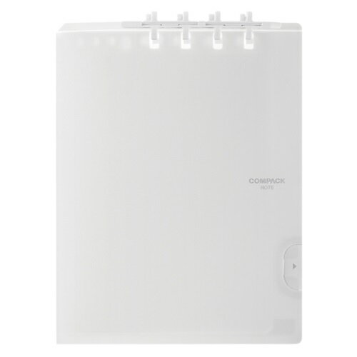 ★「コンパックノート」は二つに折りたたんで持ち運べる、携帯性に優れたリングノートです。 ★リーフの追加・差し替え可能。 ★表紙を360度折り返せます。 ★用途にあわせて選べるA5、B5、A4サイズを取り揃えました。 ●9955H（不透明表紙...