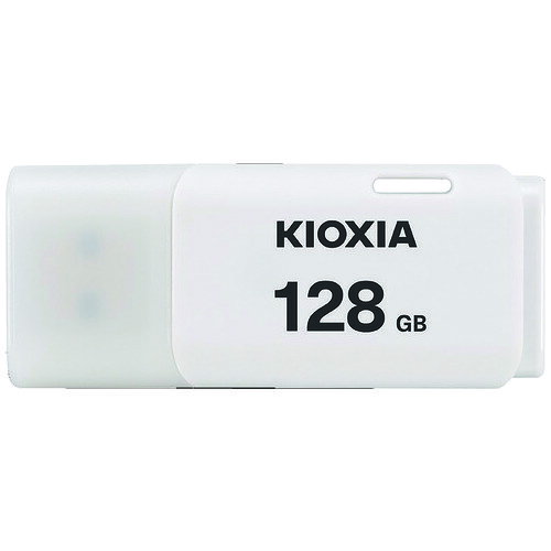 東芝メモリから新しくなったKIOXIAのUSBメモリ。ストラップ用ホール付。●外形寸法（幅）[mm]：51.4●外形寸法（奥）[mm]：21.4●外形寸法（高）[mm]：8.4●質量[g]：8●記録容量：128GB●対応OS：Windows...