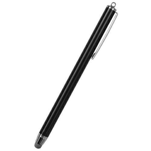 摩擦に強い導電繊維タイプのタッチペン。●対応機種：iPhone、iPad、スマートフォン、タブレット各種●本体長[mm]：140●軸寸法（径）[mm]：9●ペン先：約6mm●色：ブラック●種別：タッチペン●材質：鉄、銅、アルミニウム、シリコ...