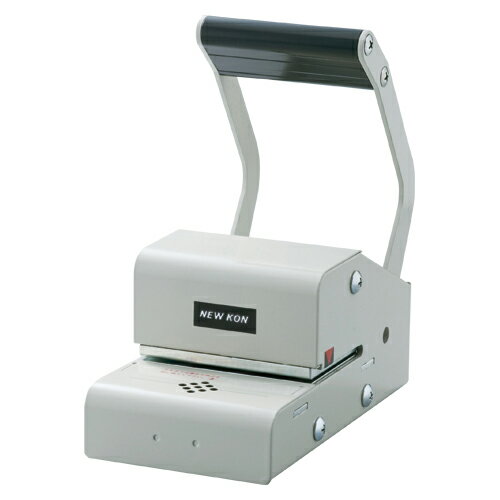 ●外寸：幅102×奥185×高195mm（ハンドル部含む）●重量：2．6kg●穿孔能力：プラスチックカード1枚，コピー用紙8枚●穴径：1．4mmo06480