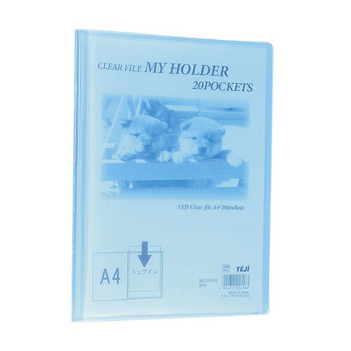 ●PP表紙●ポケット数：20ポケット●外寸：縦310×横230mm●背幅：10mm●ポケット厚：0．04mm●材質：表紙／ポケット＝再生PP（エンボス加工，ダブルシール加工）●中紙なしo30243