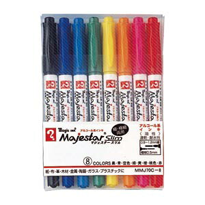 ●入数：1セット ●仕様：8色セット●油性染料●使いきり　インク色：黒，赤，青，緑，黄，橙，空，桃o00671