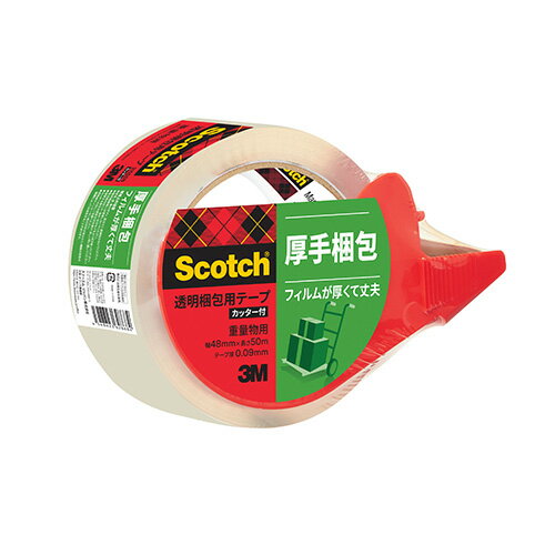 ●付属品：カッター●寸法：幅48mm×長50m●テープ厚：0．09mm●材質：基材＝PPフィルム，粘着剤＝アクリル系，巻芯＝再生紙使用o11324