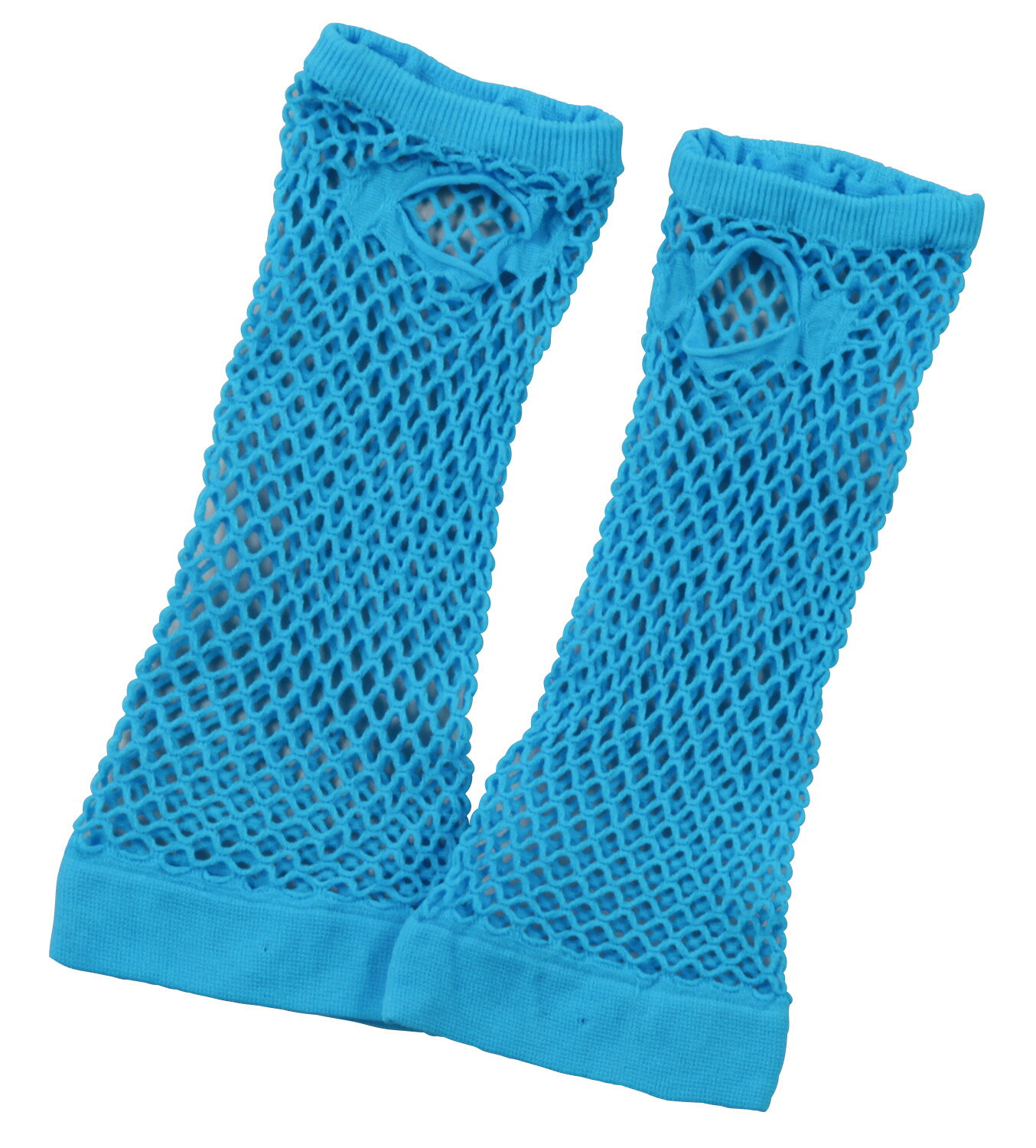 通気性抜群！2個組80×175mm (伸びていない状態）全9色14gメッシュ生地で手元からオシャレに！ナイロン、ポリウレタンPP袋入185×100×3mm