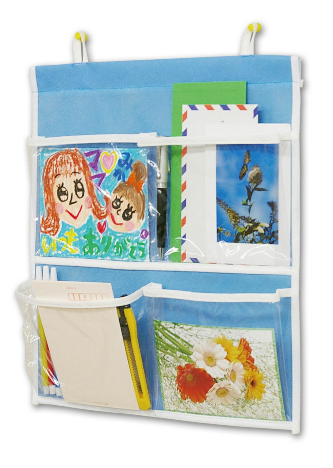 340×410mmウォールポケット×1、カード×1作画サイズ：150×120mm40gメッセージと一緒に思い出の写真や小物が入れられる！不織布PP袋入165×185×10mm