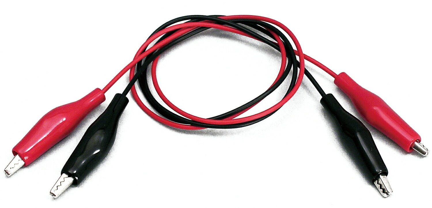 耐電圧　110Vまで　耐電流　0.5Aまでコード長さ：約500mm、クリップサイズ：約30mmヘッダー付PP袋入