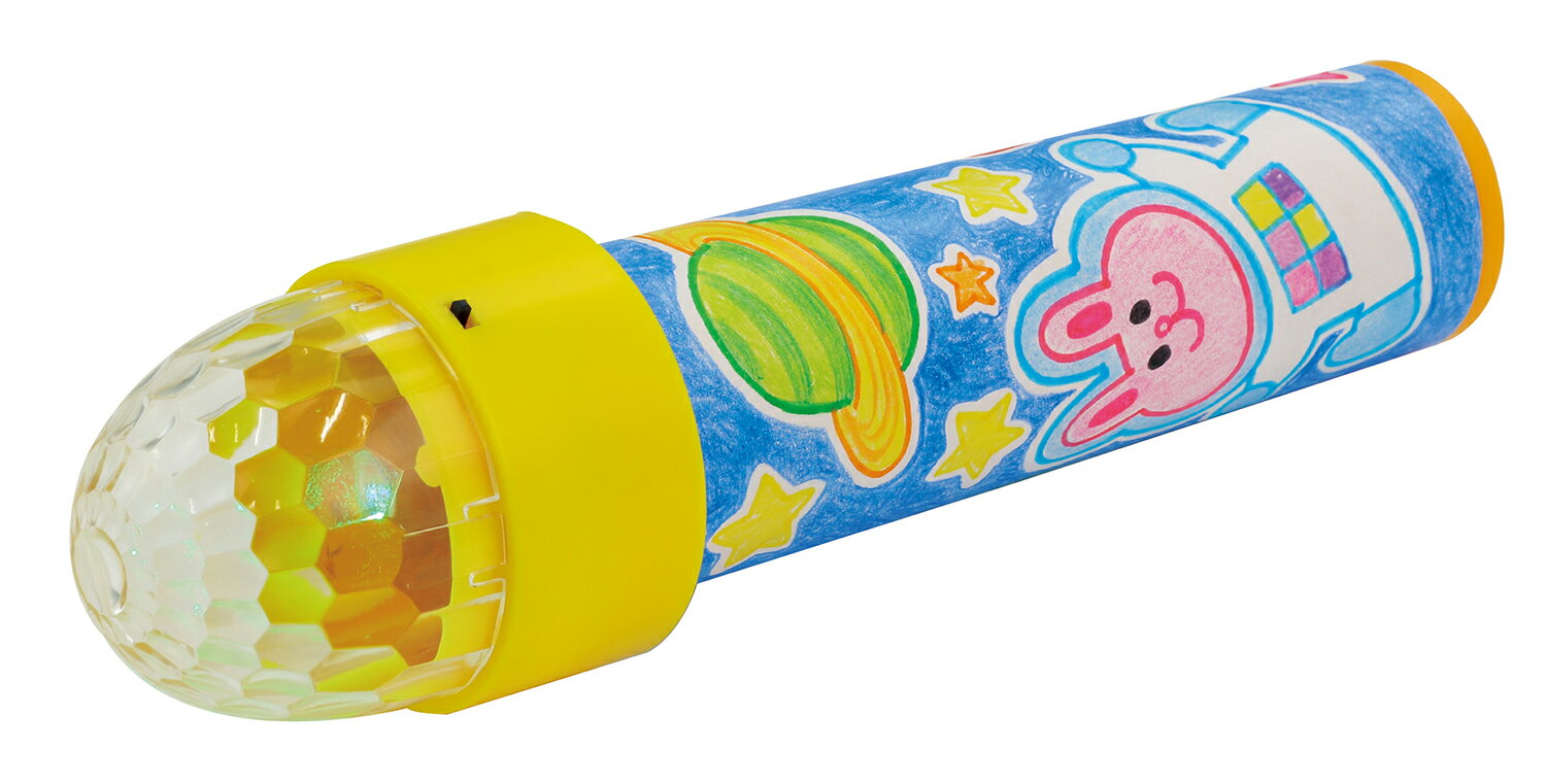 おえかき出来る光る万華鏡きっと商品サイズ／φ50×180mm1個重量／60g材質／アクリル、ABSセット内容／本体セット1個梱包形態／袋入り