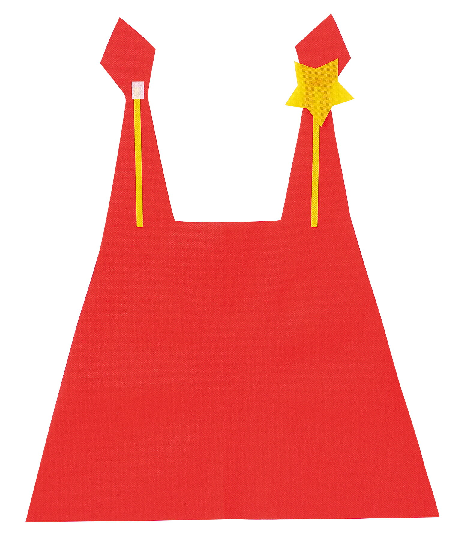 マントに星が付いているので華やか商品サイズ／610×500mm1個重量／150g材質／不織布(PP)セット内容／本体のみ1個梱包形態／袋入り