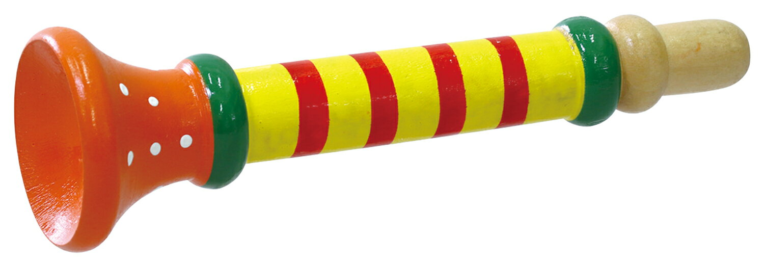 かわいい音が鳴る木のラッパ！商品サイズ／φ37×130mm1個重量／18g材質／姫椿セット内容／1個梱包形態／袋入り