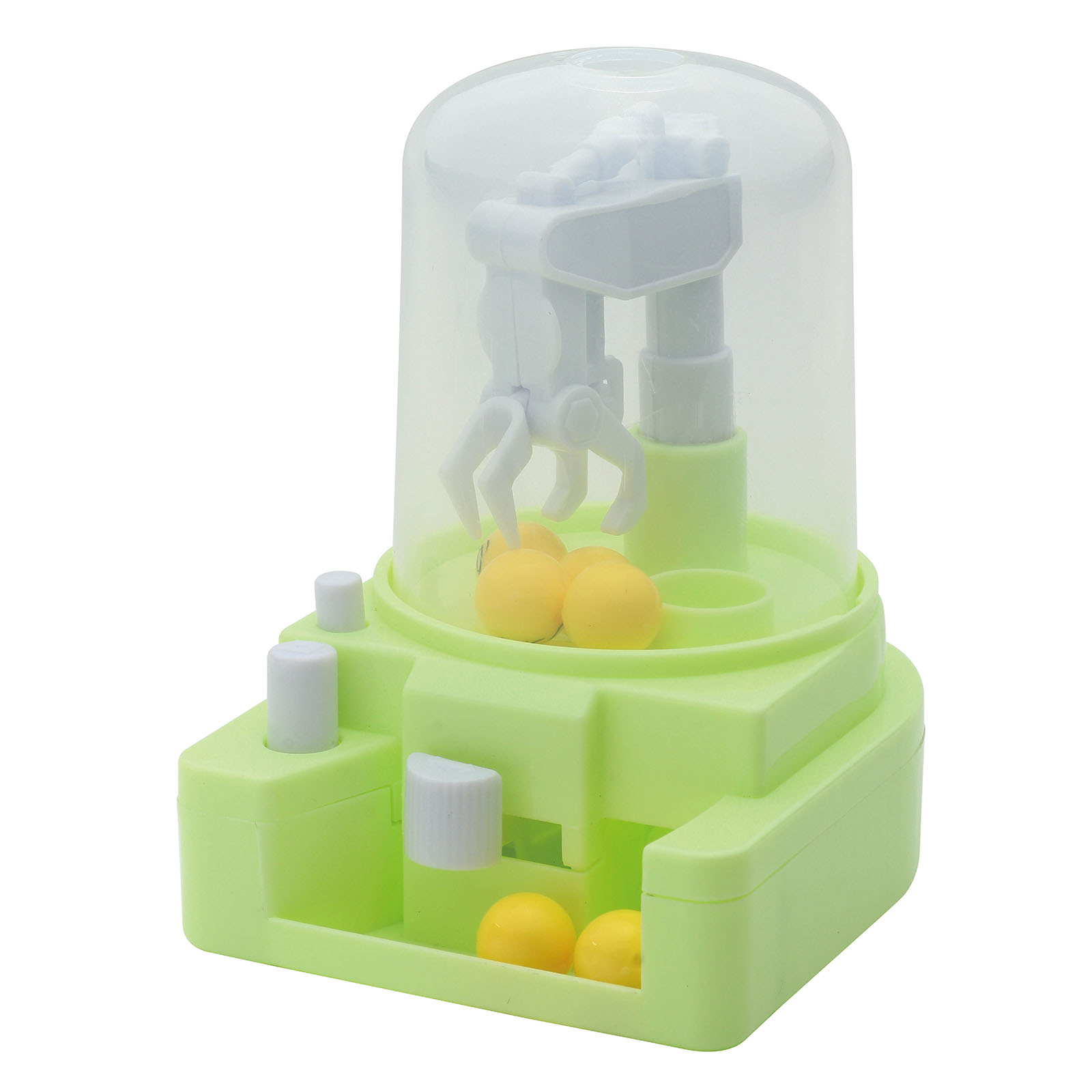 お家で遊べる小型クレーンゲームの玩具商品サイズ／W70×D81×H100mm1個重量／55g材質／PPセット内容／本体×1、ボール×61個梱包形態／ヘッダー付袋入クレーンゲーム　おもちゃ　玩具　子ども　子供　幼児　景品　室内遊び　夏休み　お...