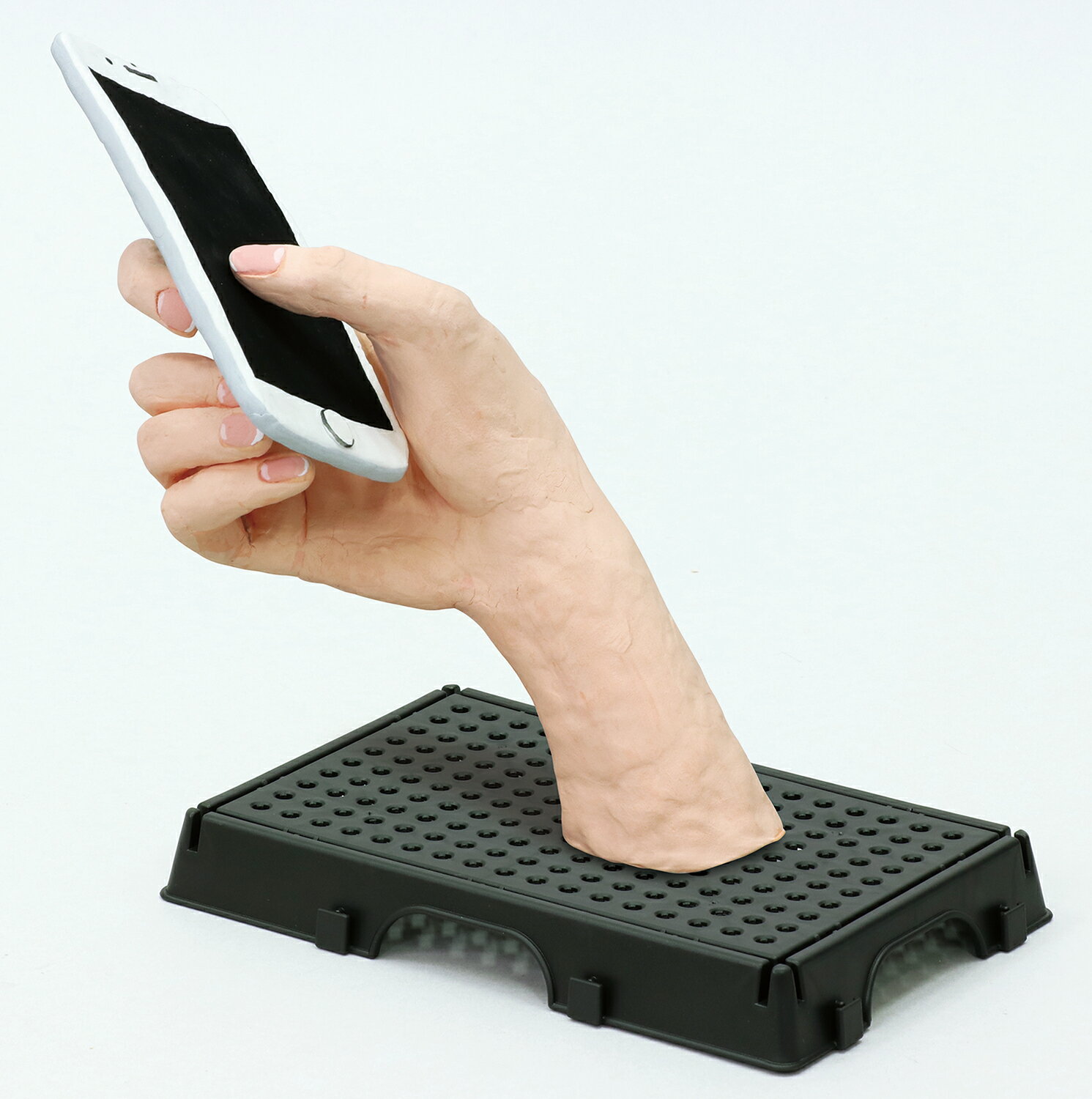 ●手のひらの制作がしやすいように中心部分が幅広になっています。●芯材が一体成型なので、パーツがずれず、ねんどがつけやすい芯材です。宙に浮いたような作品も作れます 関節パイプ付　手のひらが作りやすい　芯材の取り付け簡単ワンタッチ台付商品サイズ...