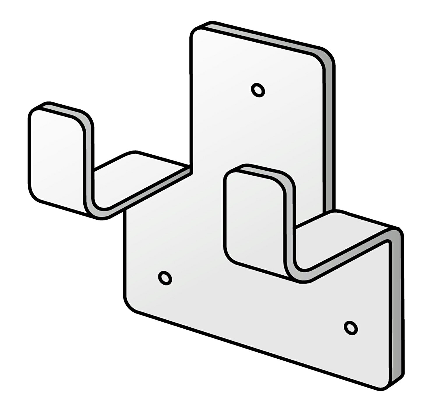 保管に便利商品サイズ／110×120×50mm1個重量／192g材質／鉄セット内容／木ねじ3本、φ6mm穴用アンカー付1個梱包形態／袋入り