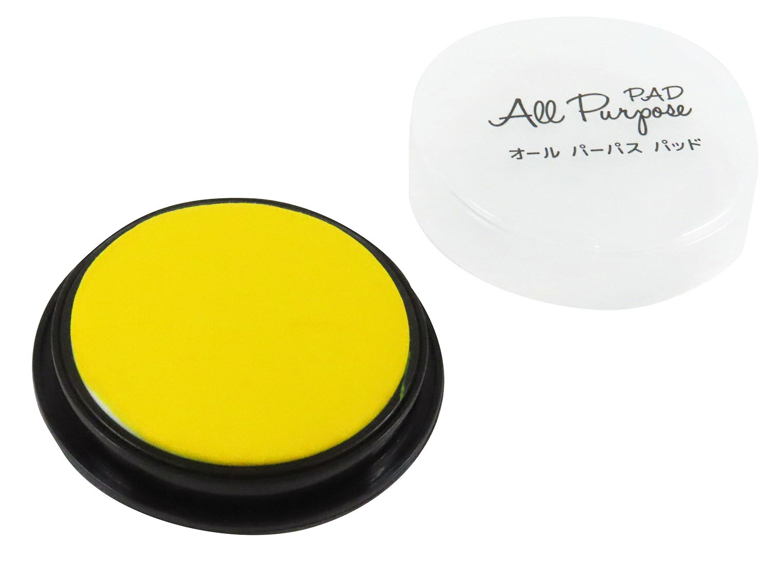 速乾性顔料インクを使用しています。非吸収面素材全般に使えます。商品サイズ／97×125×16mm1個重量／25g材質／PP、布、不織布、油性顔料インクセット内容／スタンプパッド×1、取扱説明書台紙×11個梱包形態／ヘッダー付袋入