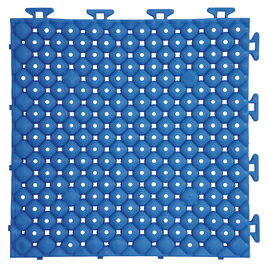 プール底に沈めて使用する衝撃吸収材。●サイズ／25×25×厚さ1.5cm●材質／軟質特殊塩化ビニール(食品衛生法適合樹脂使用)ジョイント式だから自由な広さに敷け、取り外しも簡単です。e164-083