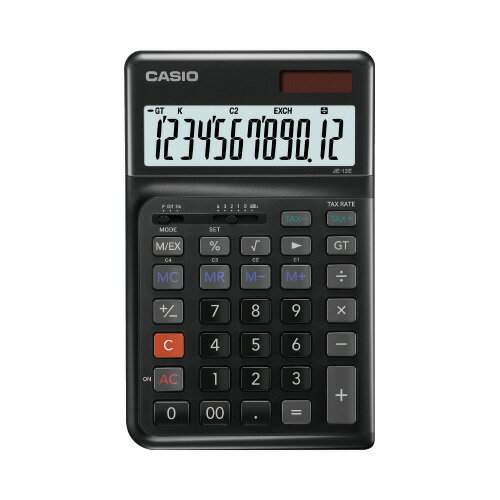 ●カラー／ブラック●質量／約210g（電池含む）●サイズ／M●寸法／幅111×奥行177．5×厚さ24．4mm●桁数／12桁●電源／太陽電池＋リチウム電池（CR2025）×1●電池／CE2025×1●付属品／なし●機能／日数計算機能、時間計...