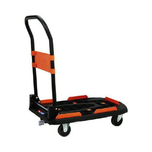 ●種別／ストッパー付●カラー／ブラック●耐荷重／200kg●寸法／長さ780×幅490×高さ162mm●キャスター寸法／直径100×幅28mm●材質／デッキ：再生ポリプロピレン（PP）再生材100％、ハンドル：アルミ、キャスター金具：スチー...