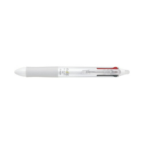 ●こすると消えるフリクション4色ボールペン！●ボール径／0.5mm　●軸色／ホワイト　●インク色／黒・赤・青・緑　●ラバーグリップ付き　●フリクションインキ　●スライドレバー式　※証書類・宛名など消えてはいけないものには使用しないでください...