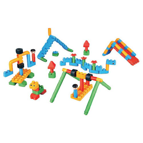 幼稚園や保育園におすすめ。大勢で遊べる390ピース。●内容／390ピース●サイズ／パッケージ：W47×D32×H16cm●重量／3kg●材質／ポリエチレンブロックe213-191