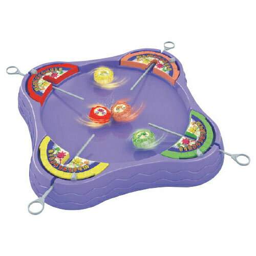 ルーラーを引くだけでコマを回し発射！セッティングも楽々！どんどん次の勝負に移行。●内容／スタジアム×1、ルーラー×8、コマ×4●サイズ／330×55×330mm●重量／350g●材質／スタジアム：PP・PE、ルーラー：PE、コマ：ABS玩具...