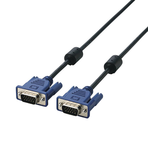 パソコンとディスプレイを接続するディスプレイケーブル ●ケーブル長：10m●ケーブル太さ：約4.5mm●色：ブラック●対応機種：D-sub15ピン(ミニ)の入出力端子を持つPC、ディスプレイ及びプロジェクター●コネクタ形状：D-sub15p...