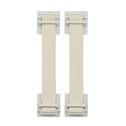 ●寸法：幅42×長190mm●厚：20mm●対象物重量：160kg以下（2本使用時）●耐震度：6強●製品寿命：5年●材質：フック＝ABSアロイ樹脂，ゴムベルト＝NBR＋PVCゴム，アクリル系接着剤o10186