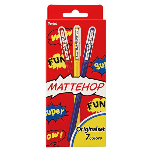 ●マットな質感でくっきり目立つ！！あそべる高発色MATTEHOP（マットホップ）。●一般的な顔料ボールペンに比べて大きな顔料（色の粒）をたくさん使い、光沢感のないマットな筆跡を実現。●塗りつぶすだけでまるでステッカーやシールのような存在感の...