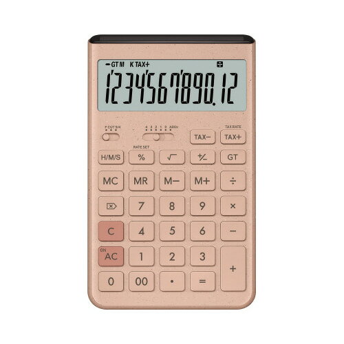 ●カラー／グレイシュピンク●質量／170g（電池込）●サイズ／M●寸法／幅105X奥行173X厚さ13．8mm●桁数／12桁●電源／太陽電池＋リチウム電池（CR2025）●電池／CR2025●保証期間／1年●チルト／なし●メモリー／あり●四...