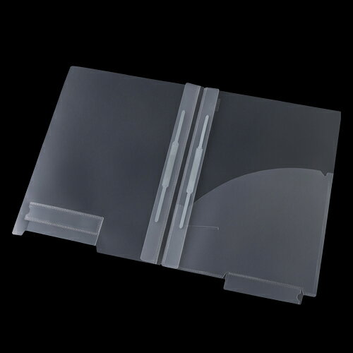 ●規格：A4判●外寸：縦230×横315mm（見出し除く）●シート厚：0．2mm●穴数：2穴●見出し紙サイズ：長辺108×短辺18mm●適応見出し紙：HK791●材質：PP，スチール●見出し紙，カラーファスナー（F−8CL）2本付o23709