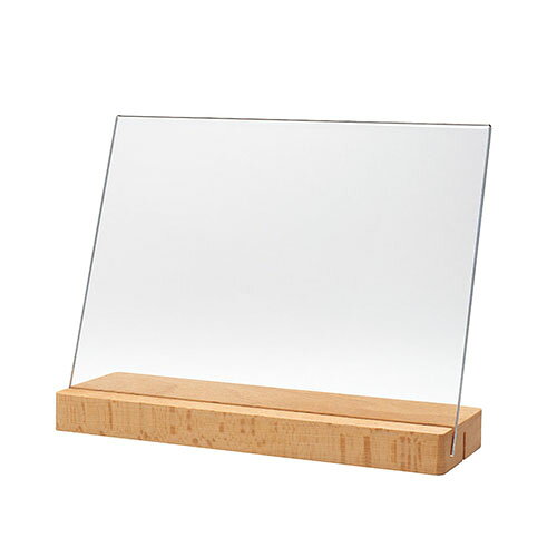 ●規格：A5判ヨコ●収容寸法：縦148×横210mm●L型使用時外寸：幅211×奥70×高163mm●T型使用時外寸：幅211×奥70×高171mm●材質：アクリル，木o26820